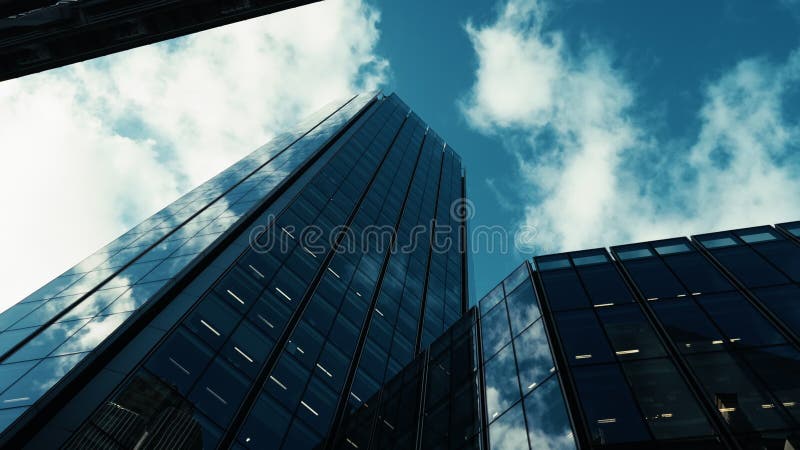 Office in the Skyscraper Seen from Outside Stock Footage - Video of ...