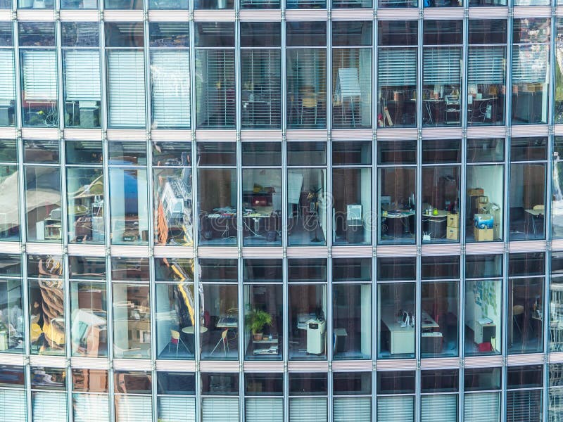 Skyscraper with Offices from Outside Stock Photo - Image of modern ...