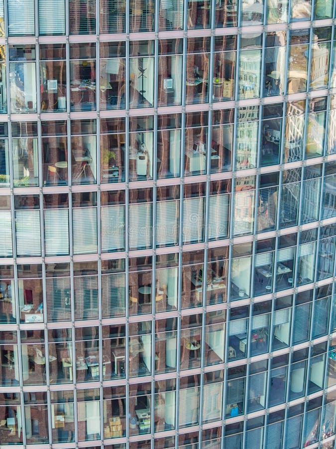 Skyscraper with Offices from Outside Stock Image - Image of modern ...