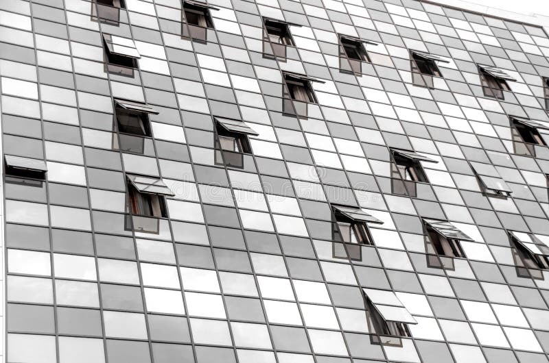 Skyscraper with Open Windows Stock Photo - Image of estate, skyscraper ...