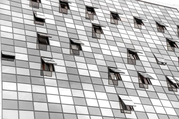 Skyscraper with Open Windows Stock Photo - Image of estate, skyscraper ...