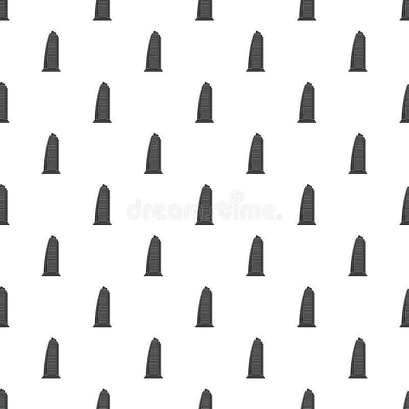 Skyscraper pattern vector stock vector. Illustration of exterior ...
