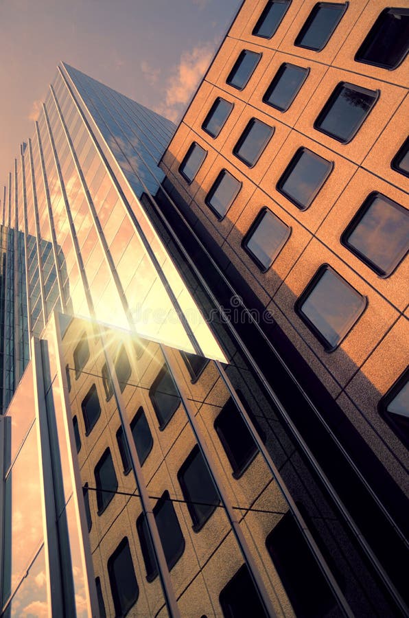 Skyscraper in perspective stock image. Image of skyscraper - 56540319