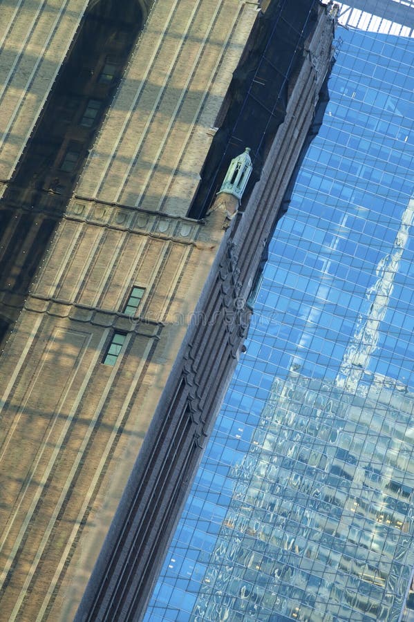Skyscraper reflections stock photo. Image of reflection - 12931276