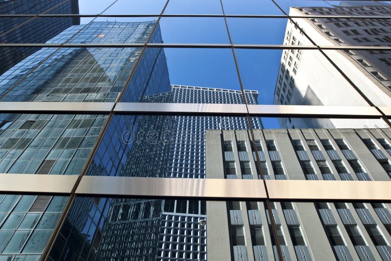 Skyscraper reflections stock image. Image of skyline - 12931325