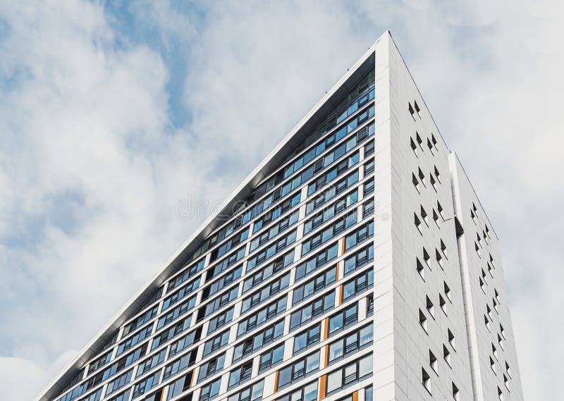 Residential Building Closeup View. Real Estate Concept Stock Image ...