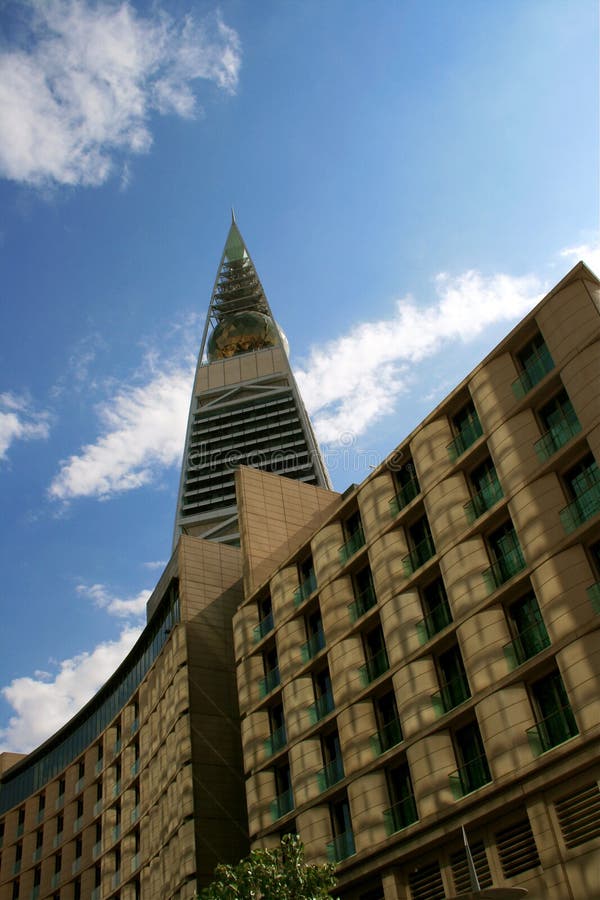 Skyscraper in Riyadh stock image. Image of pyramid, arabic - 12815765