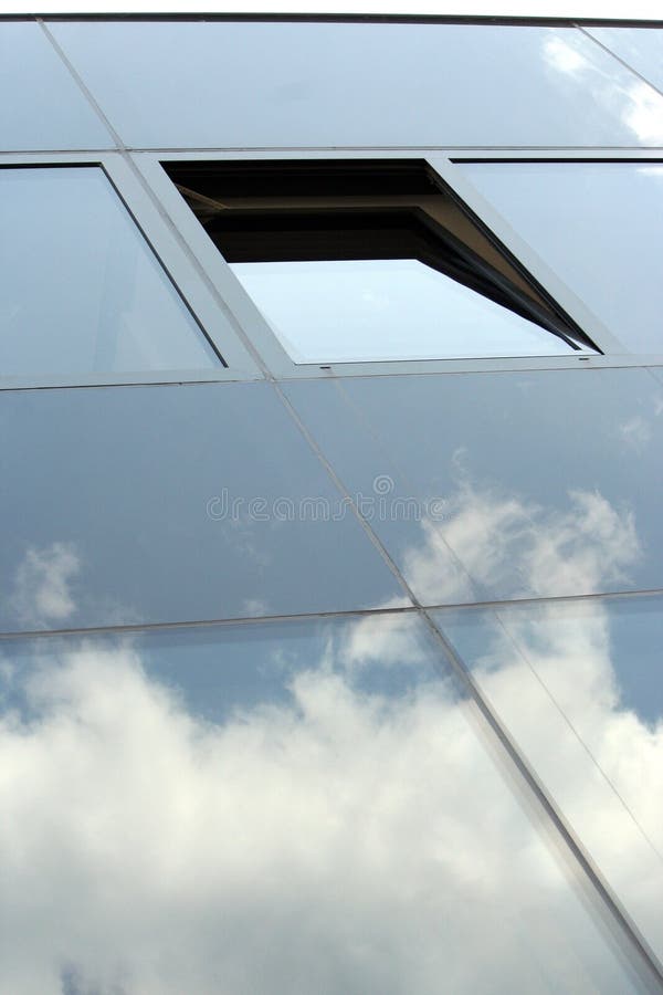 Skyscraper S Windows Reflecting the Sky Stock Image - Image of height ...