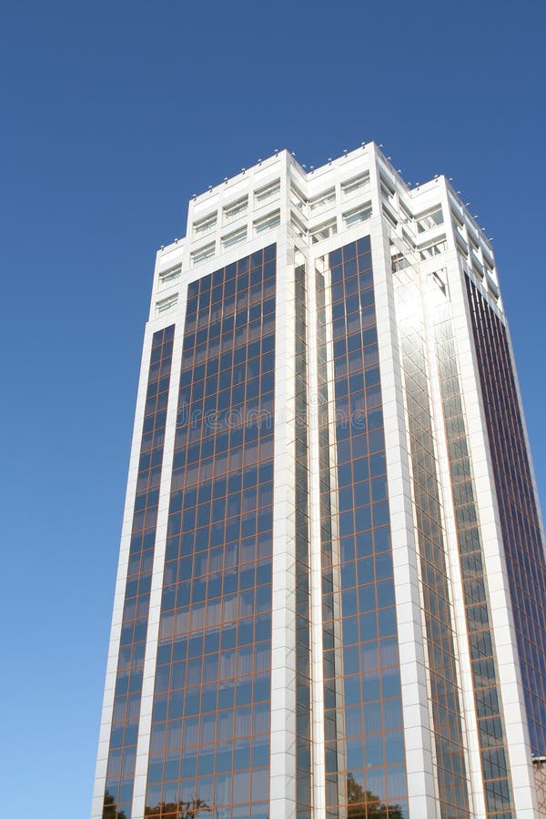 Dark Blue Glass Building New York City Stock Photo - Image of states ...