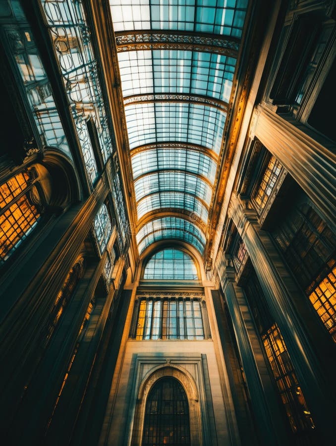 Skyscraper with Skylight stock image. Image of angle - 379220271