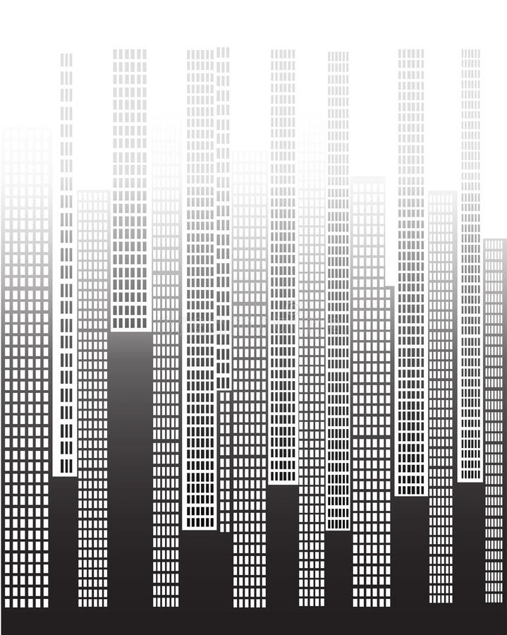 Skyscraper Skylines Fading stock vector. Illustration of background ...