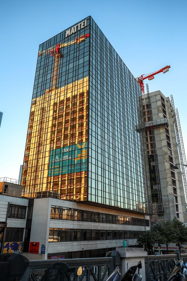 Skyscraper in the Sunlight in Paris Editorial Photography - Image of ...