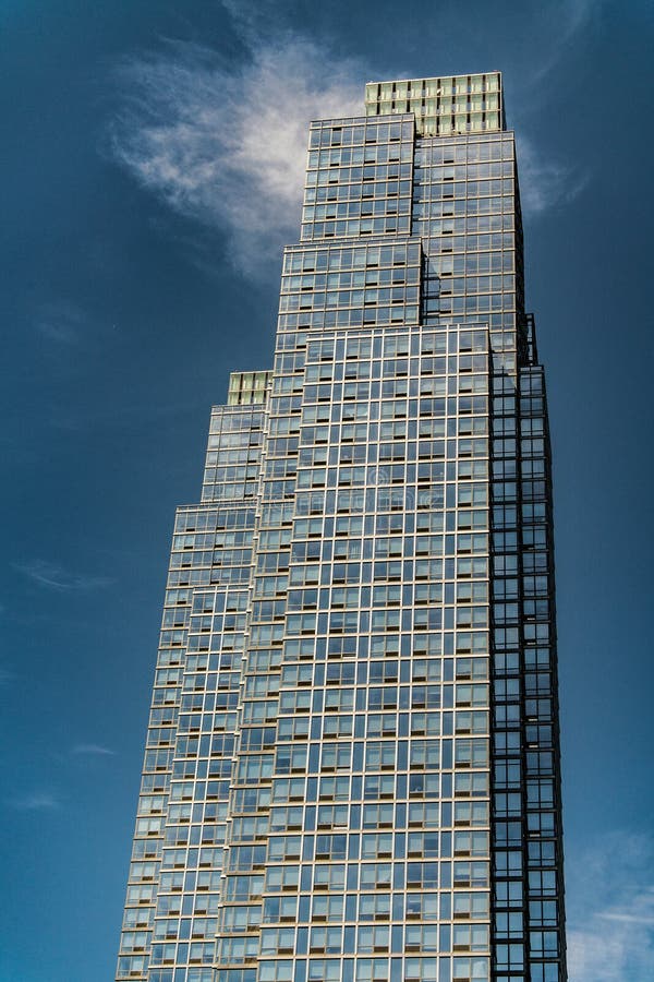 Skyscraper, Tall Modern Building in New York City Stock Image - Image ...