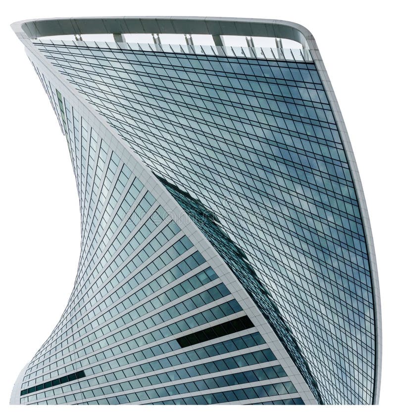 Skyscraper Top Isolated on White Editorial Photography - Image of black ...