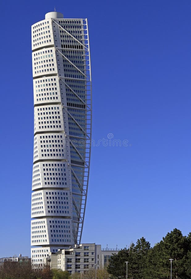 Skyscraper `Turning Torso` in Malmo, Sweden Editorial Image - Image of ...