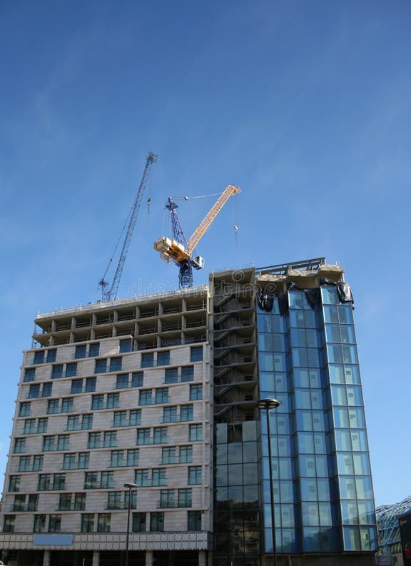 Skyscraper Under Construction Stock Image - Image of site, load: 1791537