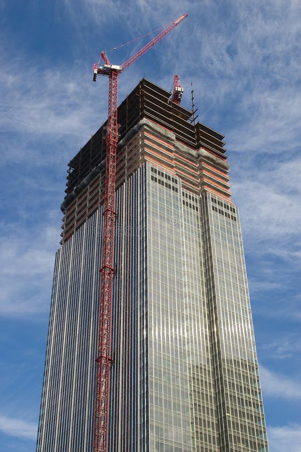Skyscraper Under Construction Stock Image - Image of skyscraper ...