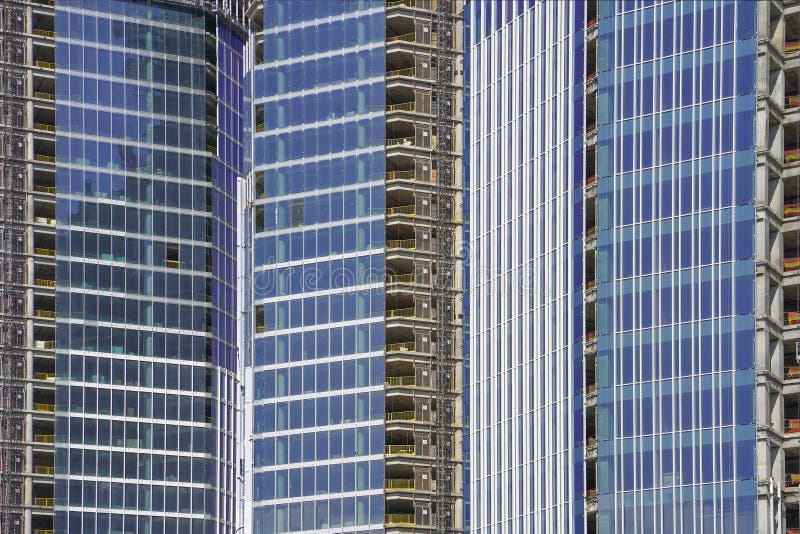 Skyscraper Under Construction Close-up. Under Construction Multi-storey ...