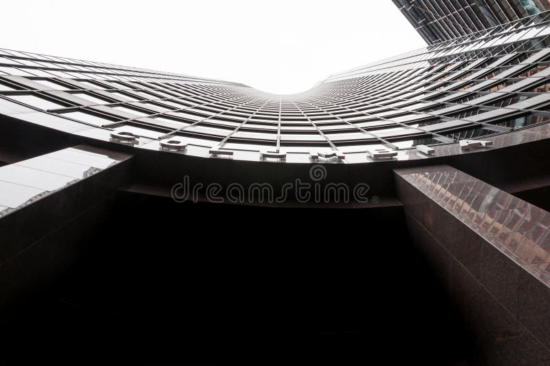 Skyscraper View from the Bottom Stock Photo - Image of city, blue ...