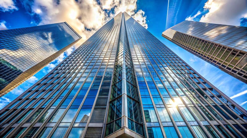 Skyscraper View Low Angle View Focus from Bottom To Top Generative by ...