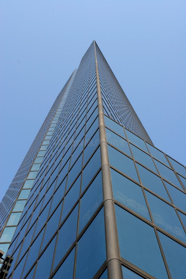 Skyscraper wide stock image. Image of abstract, blue, corporate - 838587