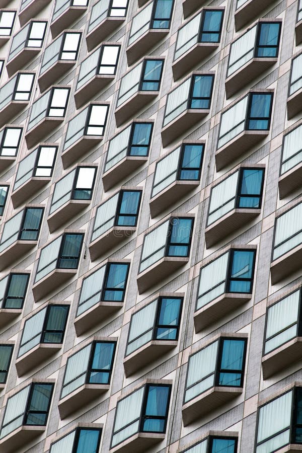 Skyscraper Windows Background Stock Image - Image of center, design ...