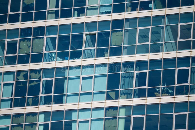 Skyscraper Windows Close Up Stock Photo - Image of building, tower ...