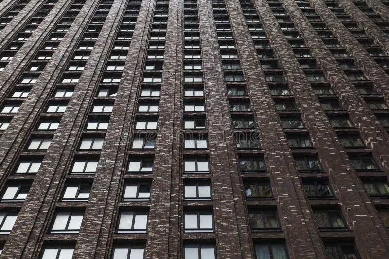 Skyscraper Windows Geometric Pattern Architecture Guide Lines Brown and ...