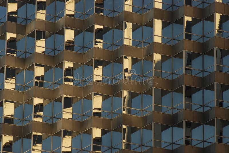 Skyscraper Windows Reflections Stock Image - Image of reflections ...