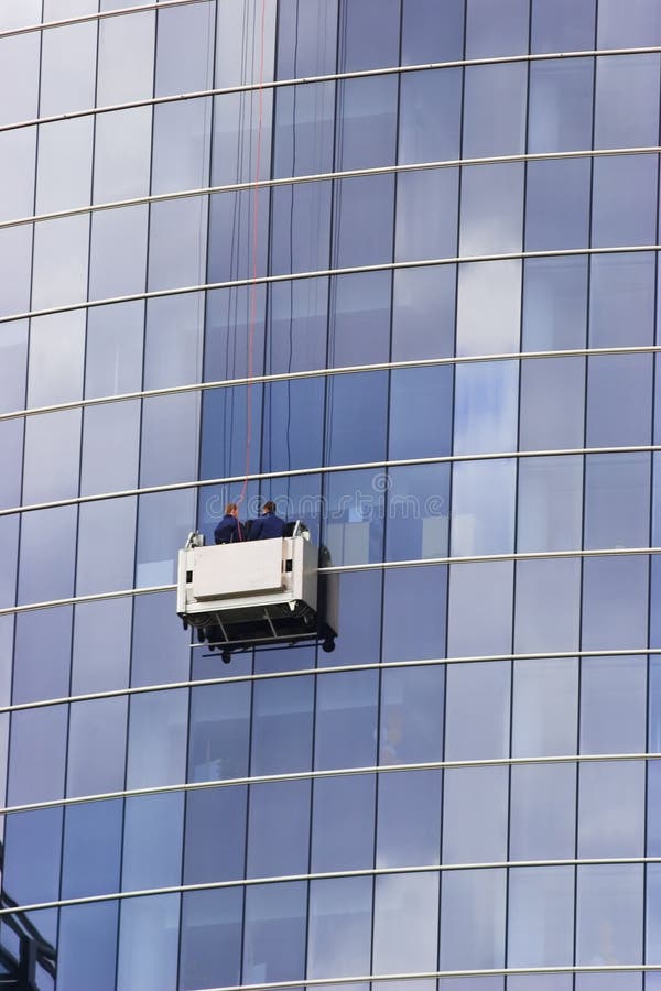Window washers stock image. Image of business, afraid, riga - 721457