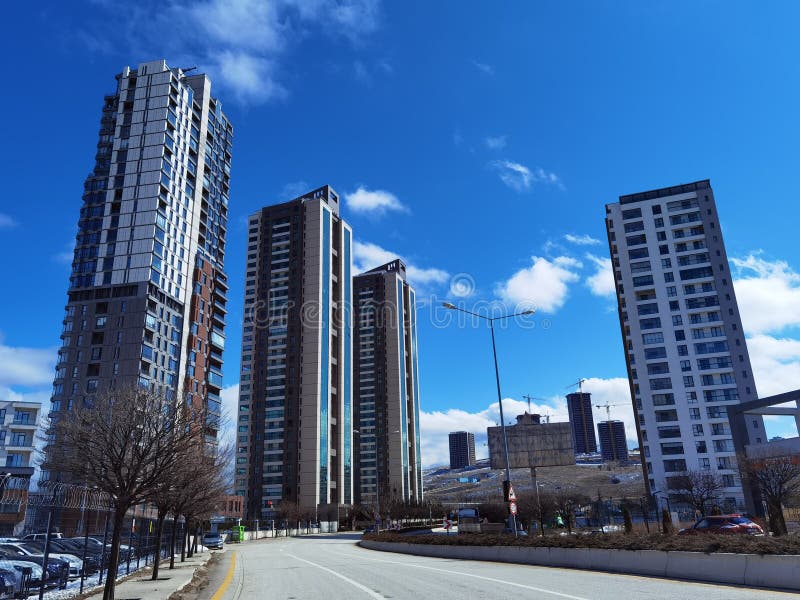 Skyscrapers in Ankara Capital of Turkey Editorial Photo - Image of ...