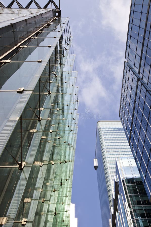 Skyscrapers from below stock image. Image of city, architecture - 33911879