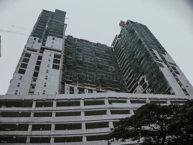 Skyscrapers Building Not Finished yet Stock Photo - Image of finished ...