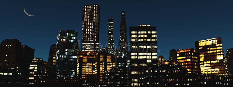 Skyscrapers, City Landscape Stock Photo - Image of blue, modern: 94803338