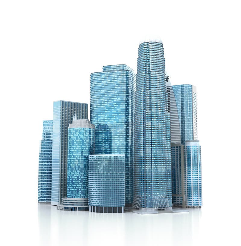 Skyscrapers in City Made of Paper. City Landscape with Living Houses ...