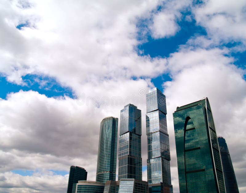 Skyscrapers cityscape stock image. Image of illuminated - 19278445