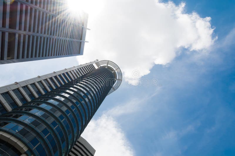 Skyscrapers stock photo. Image of high, clouds, skyscraper - 79201664