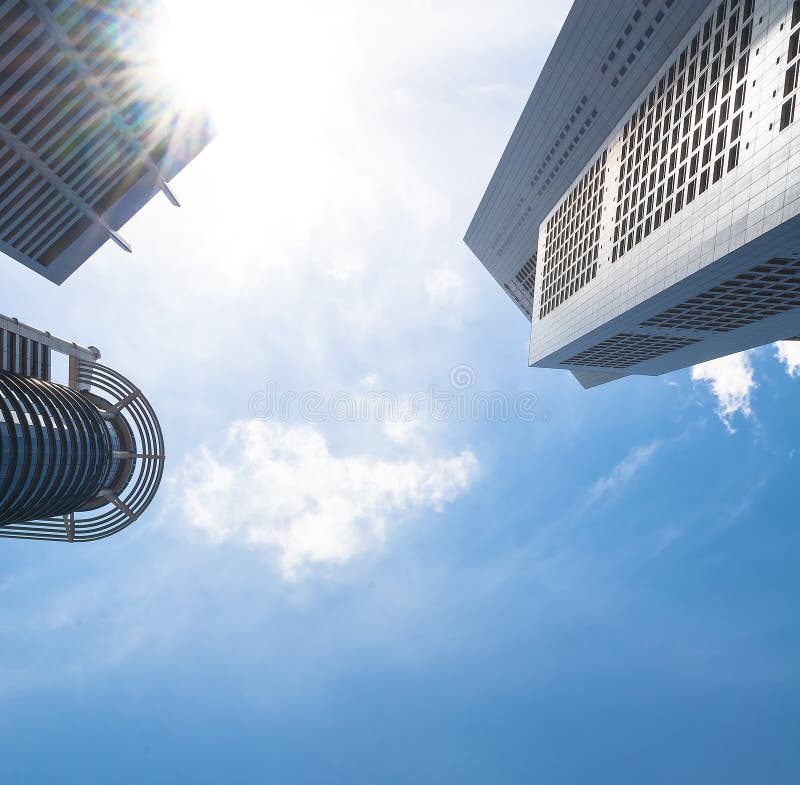 Skyscrapers stock image. Image of district, architecture - 80010623