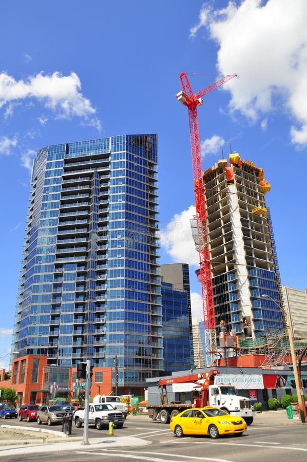 Building Construction in Toronto Stock Photo - Image of high, concrete ...
