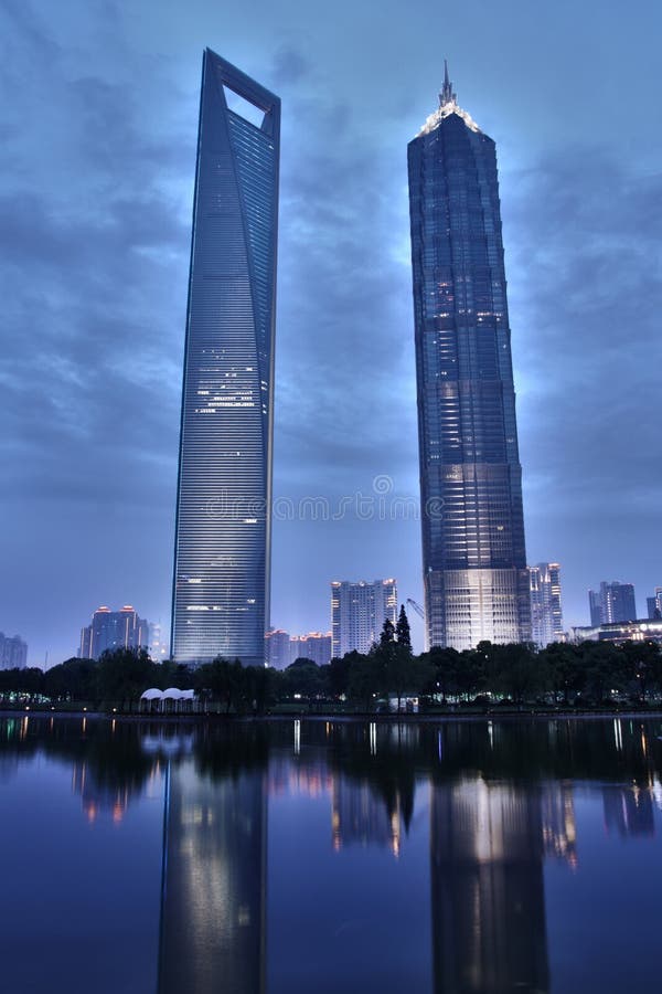 Shanghai Pudong Downtown Landscape Stock Image - Image of oriental ...
