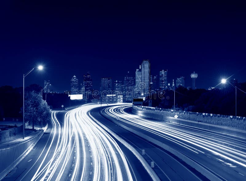 Dallas Skyline Reflection at Dawn, Downtown Dallas, Texas, USA Stock ...