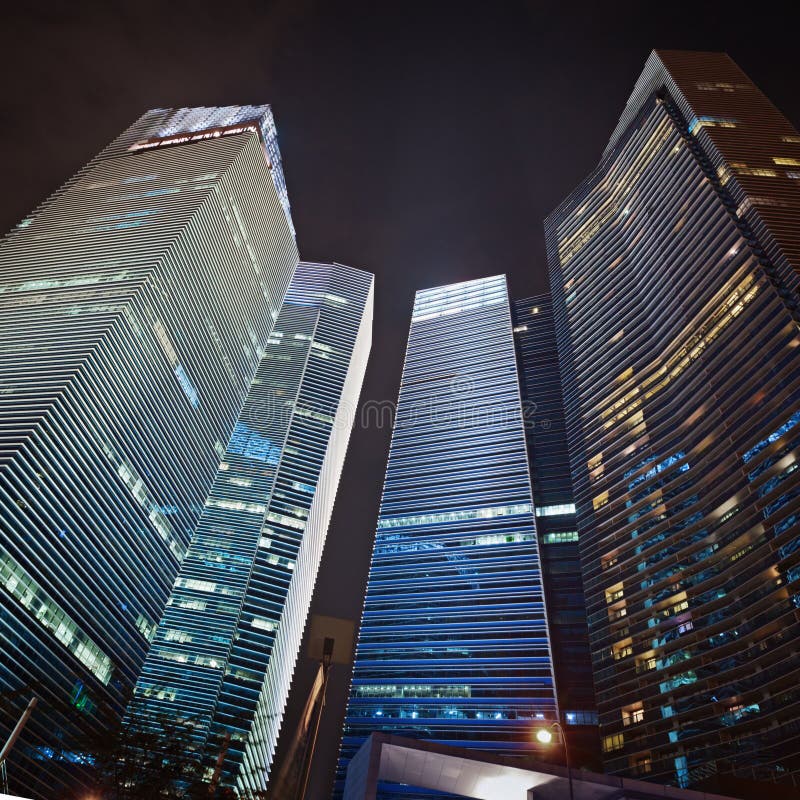Skyscrapers of the Financial Center Stock Image - Image of design ...