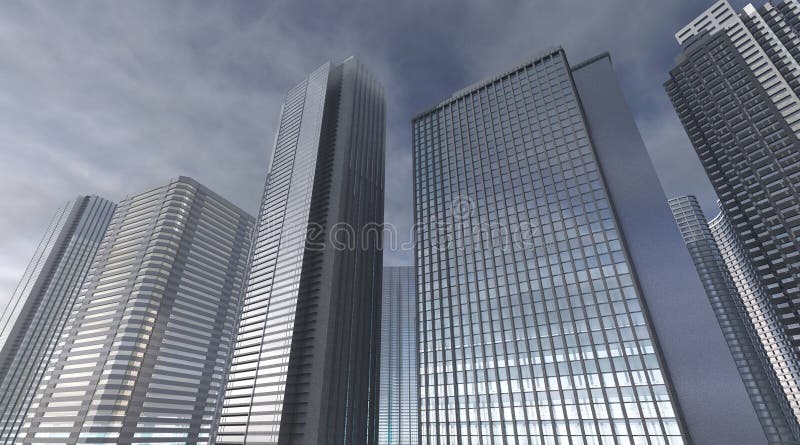 Skyscrapers, High-rise Buildings, Skyscrapers Sky View, Modern ...