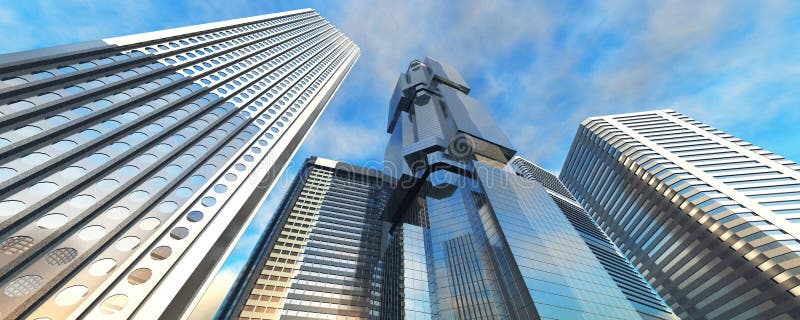 Skyscrapers, High-rise Buildings, Skyscrapers Sky View, Modern ...