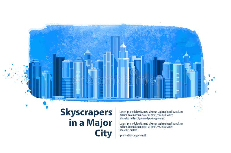 Modern City Logo. Skyscraper, Building, House, Town Set of Icons Stock ...