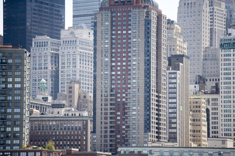 Generic New York City Skyline Stock Image - Image of high, scrapers ...