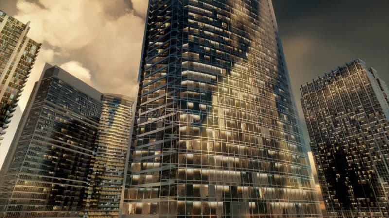 Skyscrapers or Modern Buildings in the City 13 Stock Footage - Video of ...