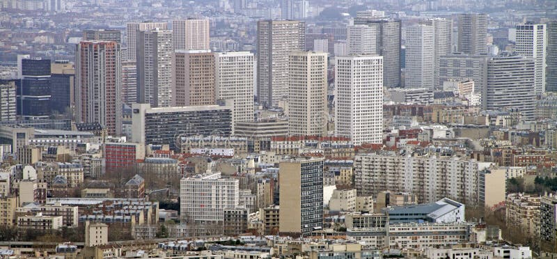 Skyscrapers in Paris stock image. Image of skyscrapers - 16843707