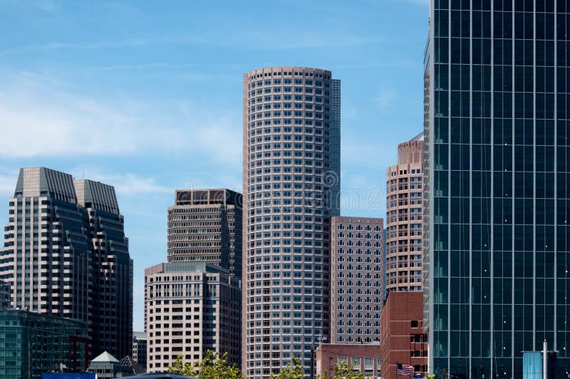 Skyscrapers on the Side of the Sky Stock Image - Image of mansion ...