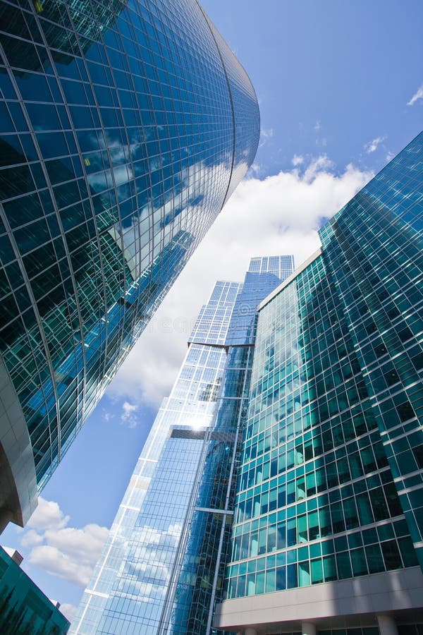 Skyscrapers on Sky Background Stock Image - Image of downtown, concept ...